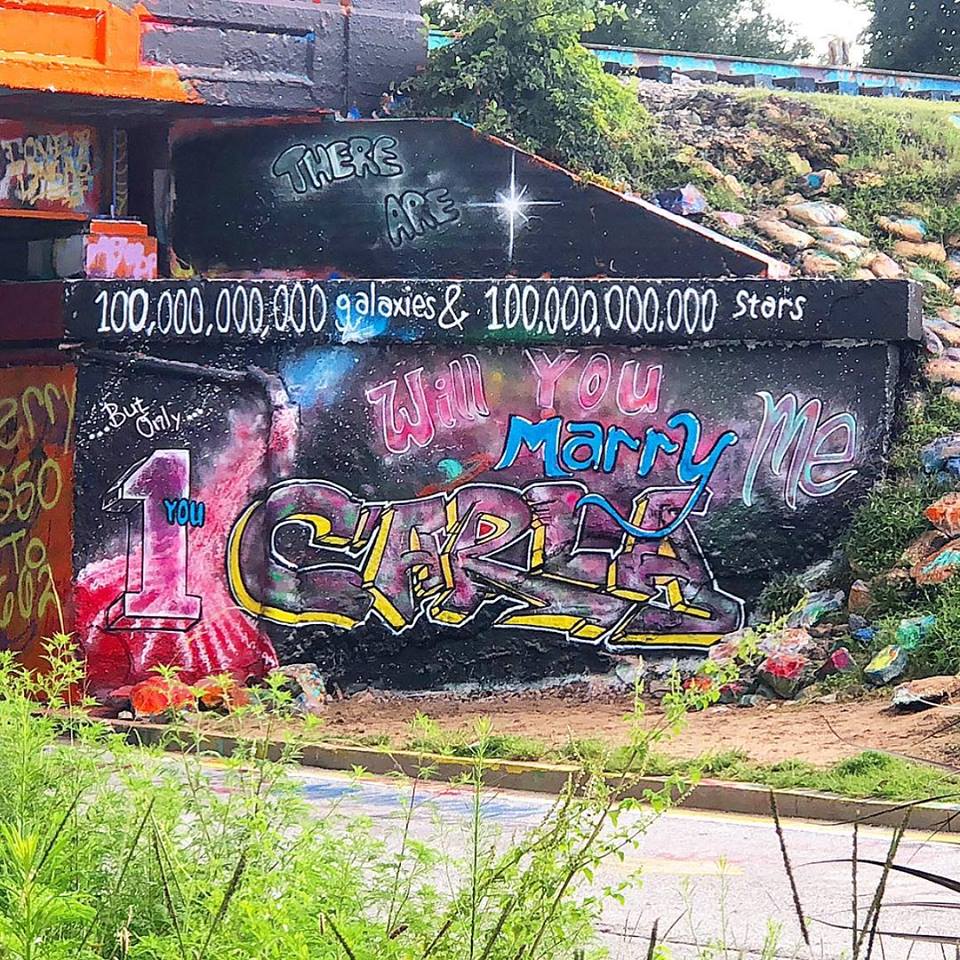 Love is in the air – The Graffiti Bridge