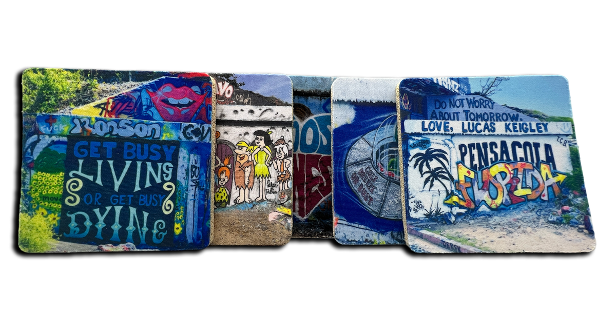 Neoprene Coasters – The Graffiti Bridge