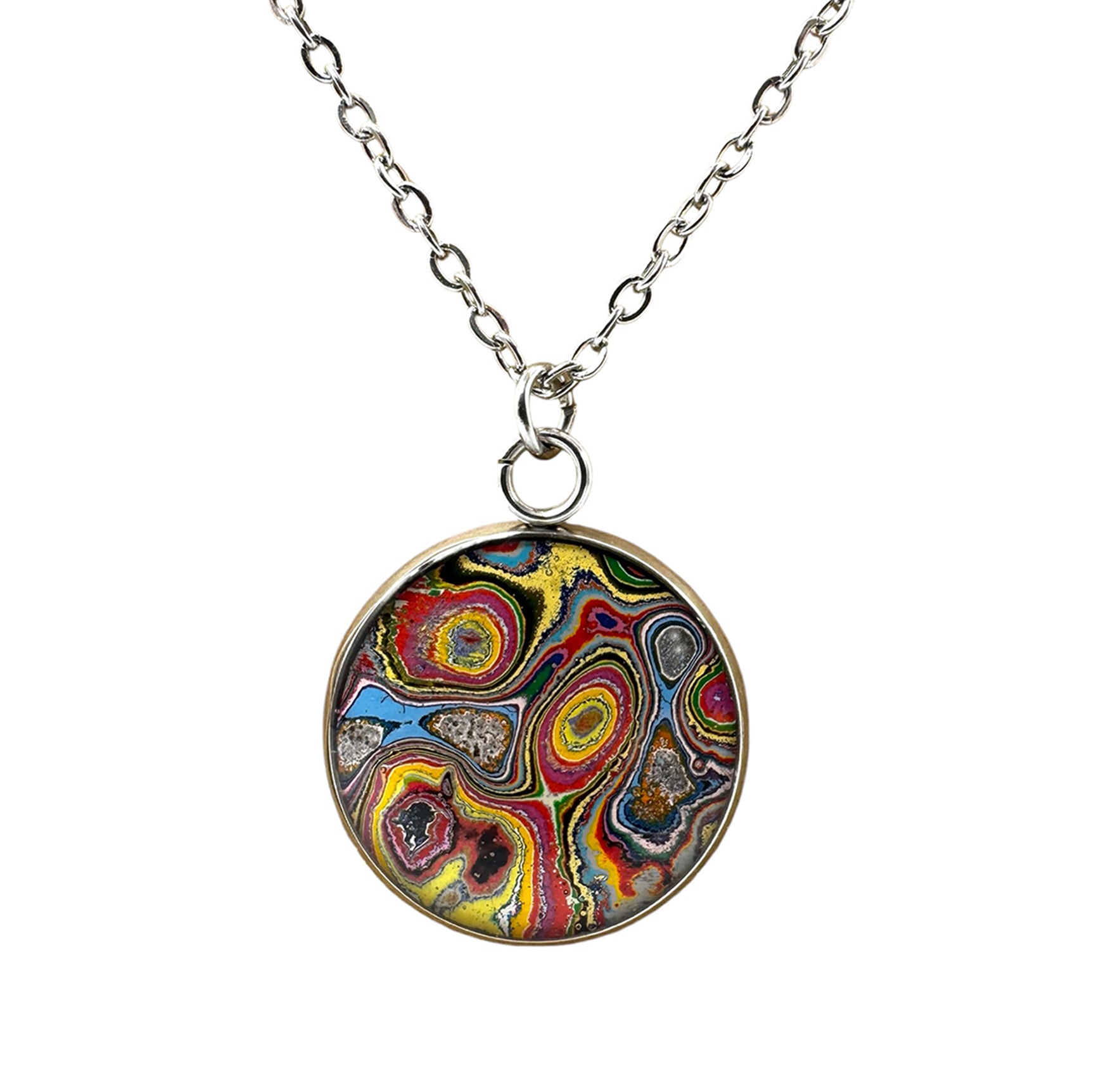 20mm Circle Charm w/ 18" Chain – The Graffiti Bridge