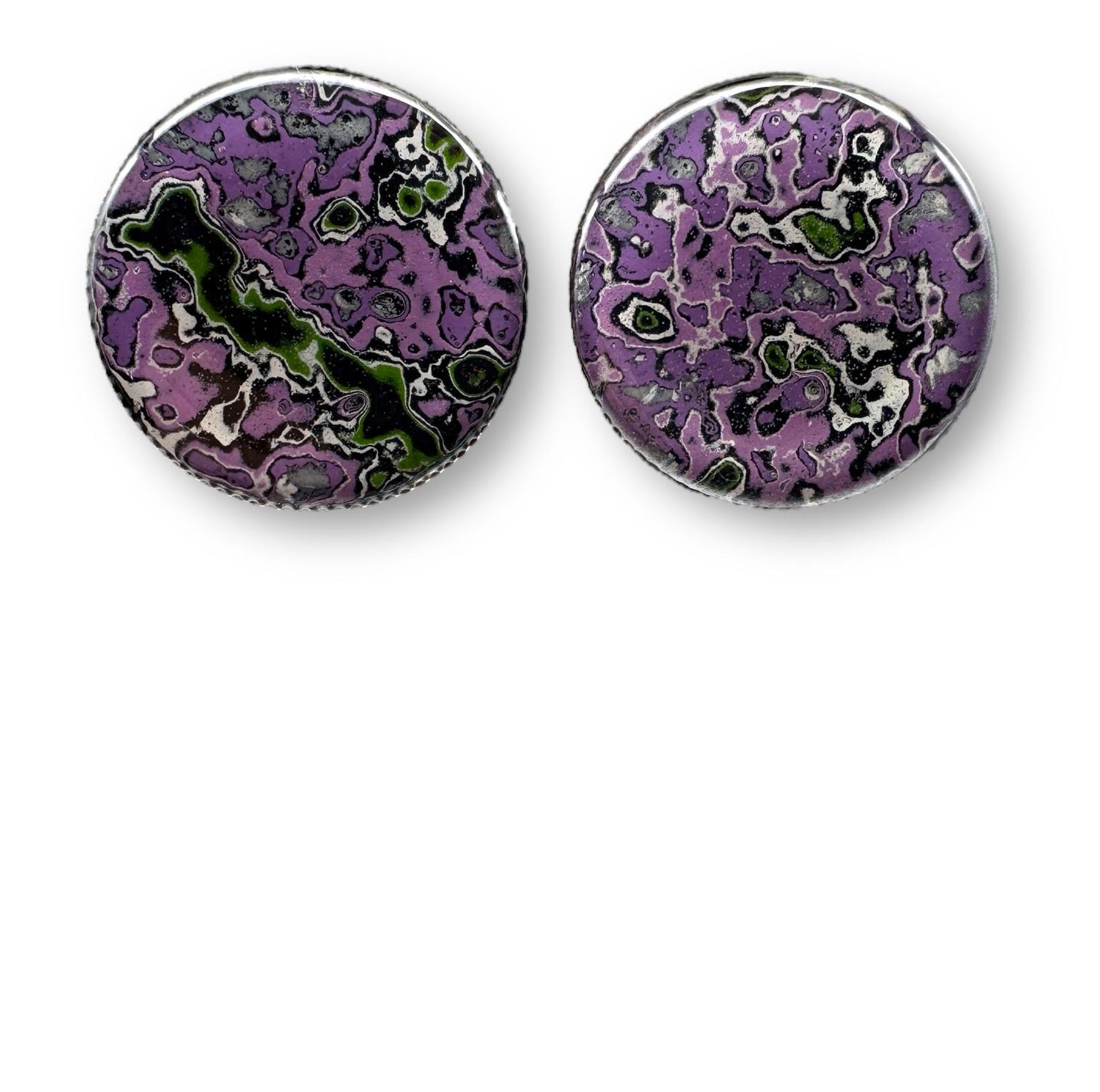 Circle Stud Dangle Earrings (25mm) – The Graffiti Bridge