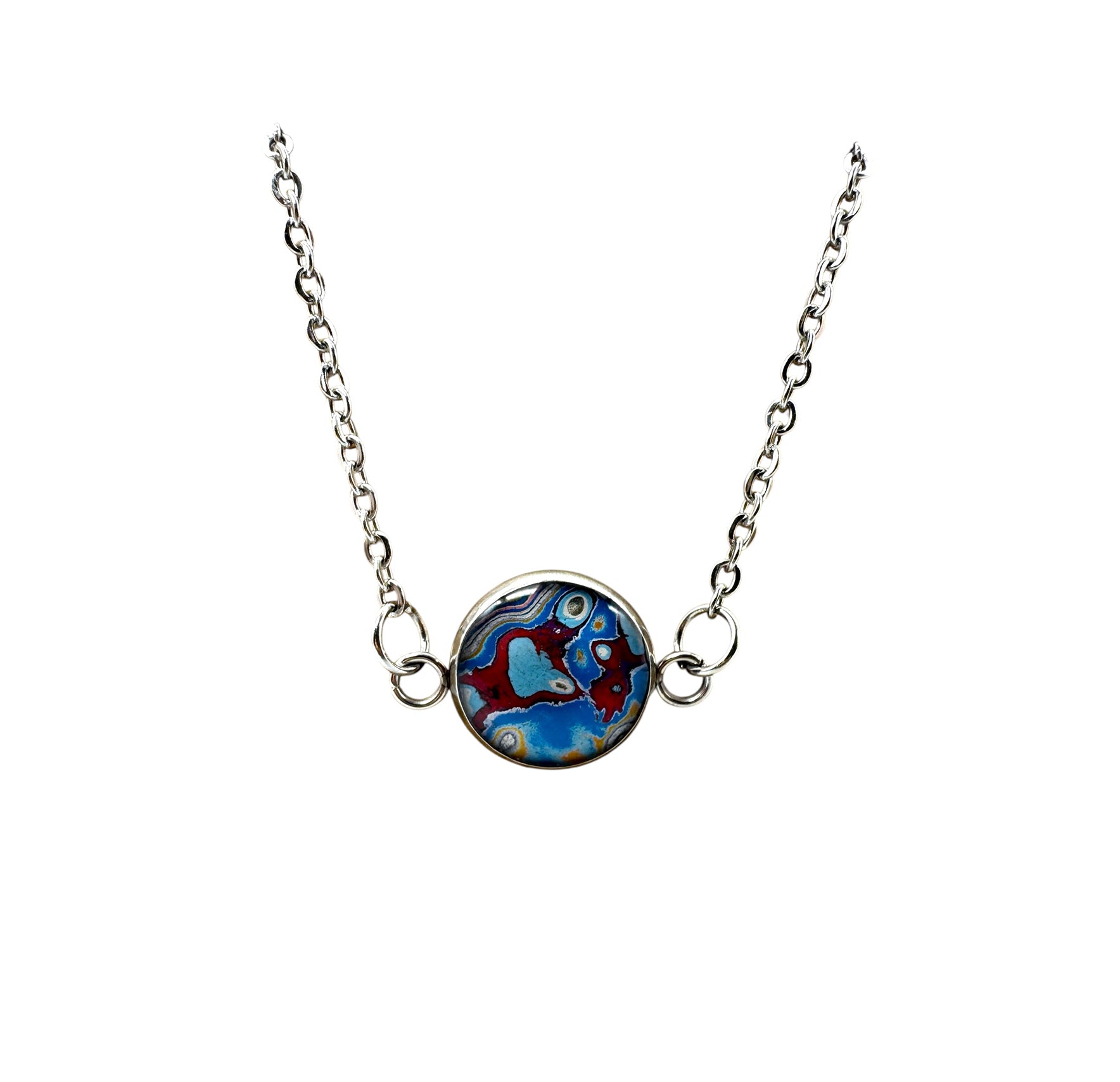 12mm Dual Hanging Circle Charm w/ 18" Chain – The Graffiti Bridge