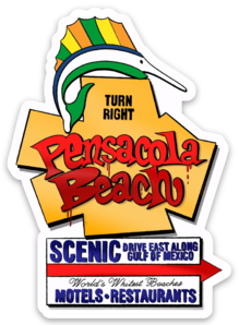 Pensacola Beach Sign Graffiti Style – The Graffiti Bridge